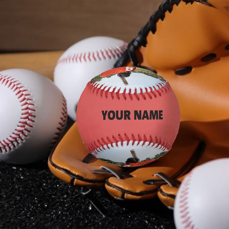 Custom Photo Baseball Add Photo and Name as Baseball Team Gift ...