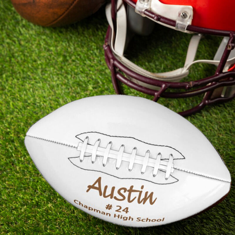 Personalized Football Add Name and Number as Gift for Graduation ...
