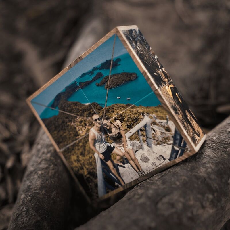 Personalized Photo Cube Fun Christmas Gift For Couples - Yeahmade.com