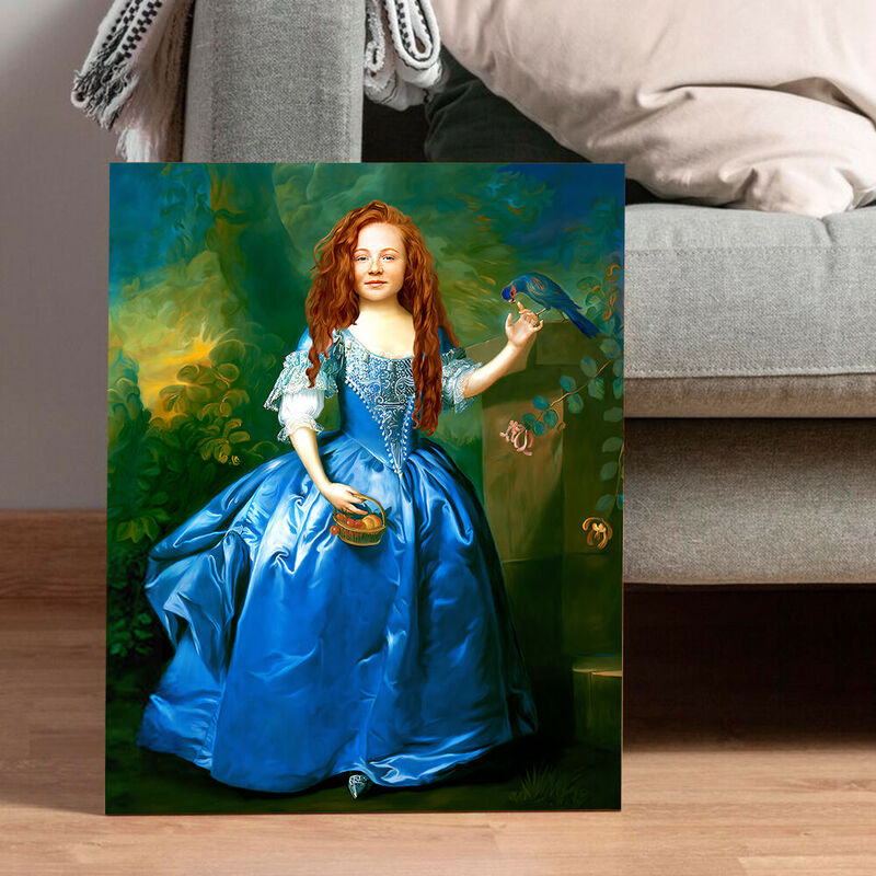 Customized Head Photo Royal Vintage Portrait The Fairytale Girl ...