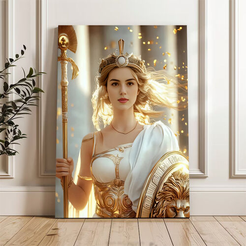 Personalized Goddess Of Wisdom Portraits with Custom Face Swap - Yeahmade.com