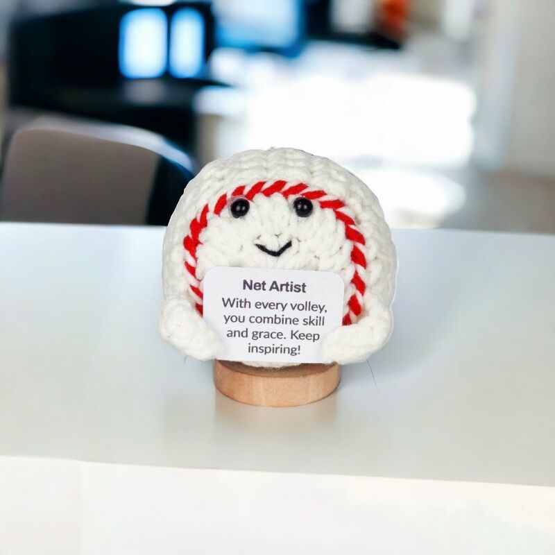 Handmade Crochet Baseball Positive Energy Doll Special Gift for Best ...