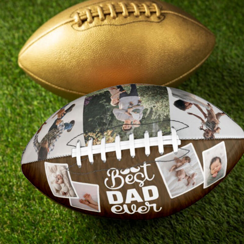 Customized Footballs Can be Added with Photos as Gift for Father ...