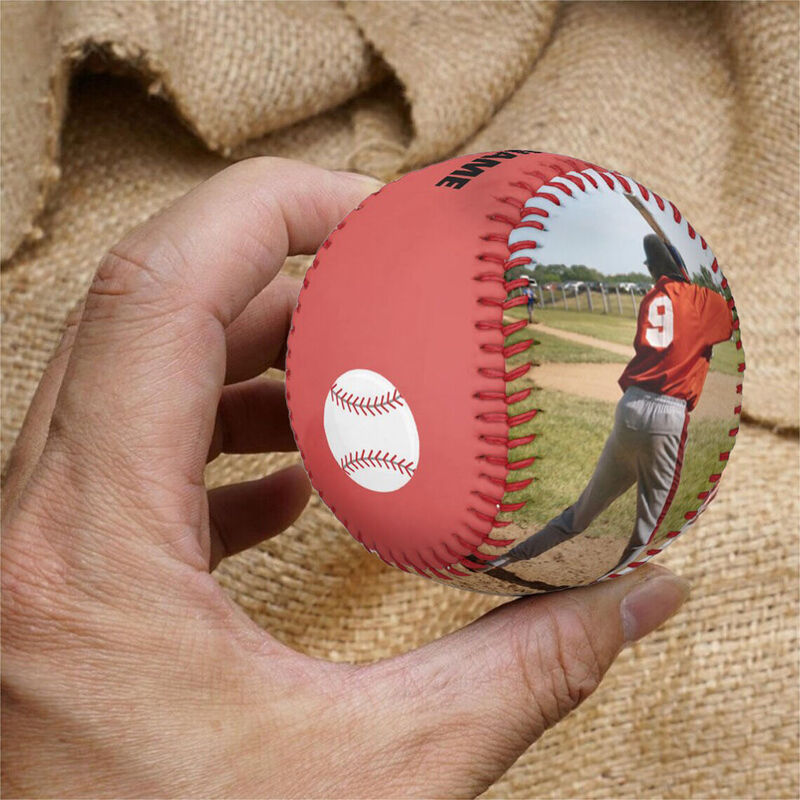 Custom Photo Baseball Add Photo and Name as Baseball Team Gift ...