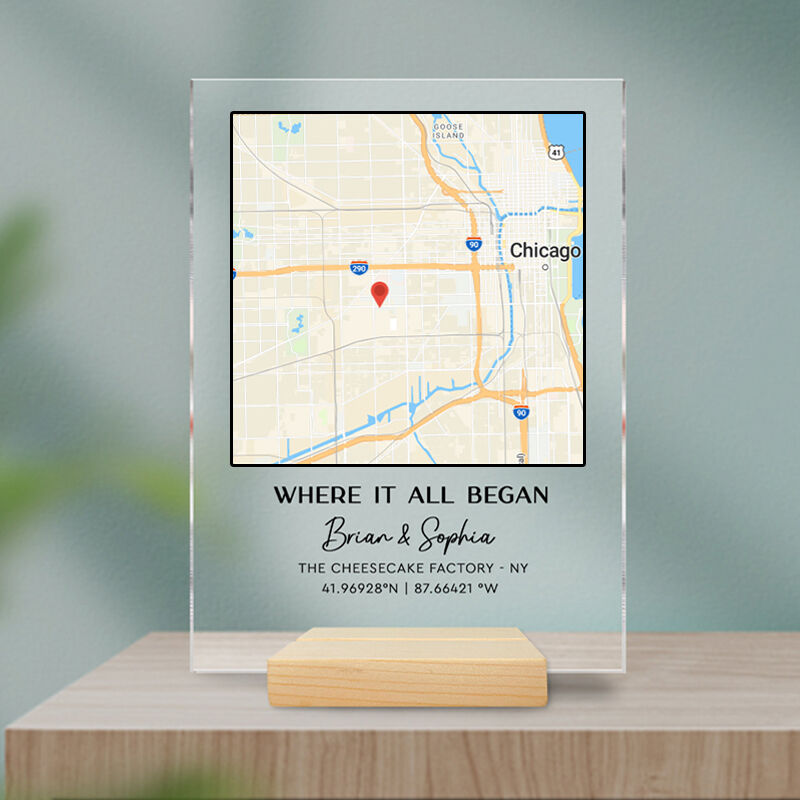Personalized Acrylic Plaque Where It All Began with Custom Special Day ...