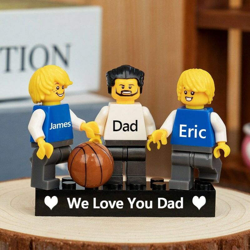 Personalized Brick Minifigures Cute Gifts For Father's Day - Yeahmade.com