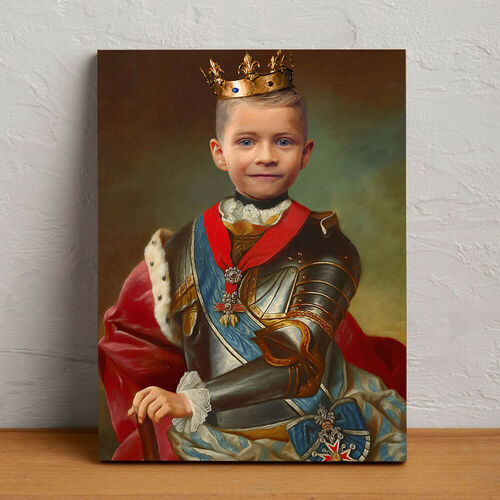 Customized Head Photo Kids Vintage Royal Portrait Frame - Yeahmade.com